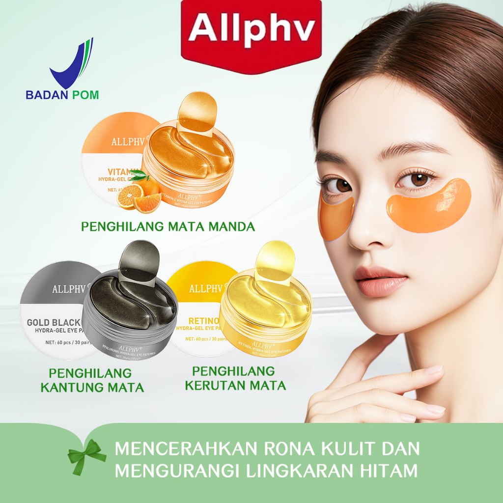 Jual [BPOM] ALLPHV Masker Mata Panda 60 Pcs - Eye Patch Hydra-Gel with ...