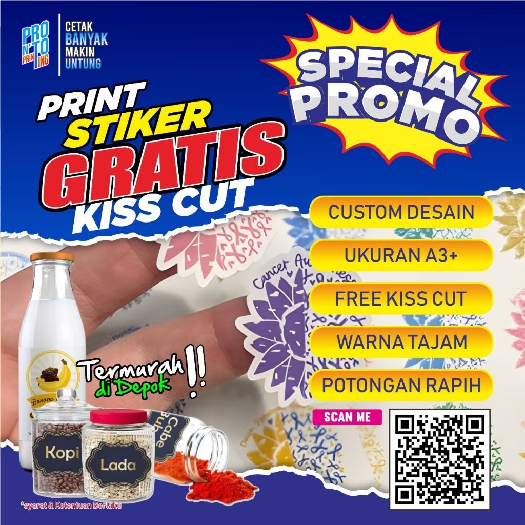 Jual Pronto Printing Print and Cut [ sehari jadi ] kromo murah free ...