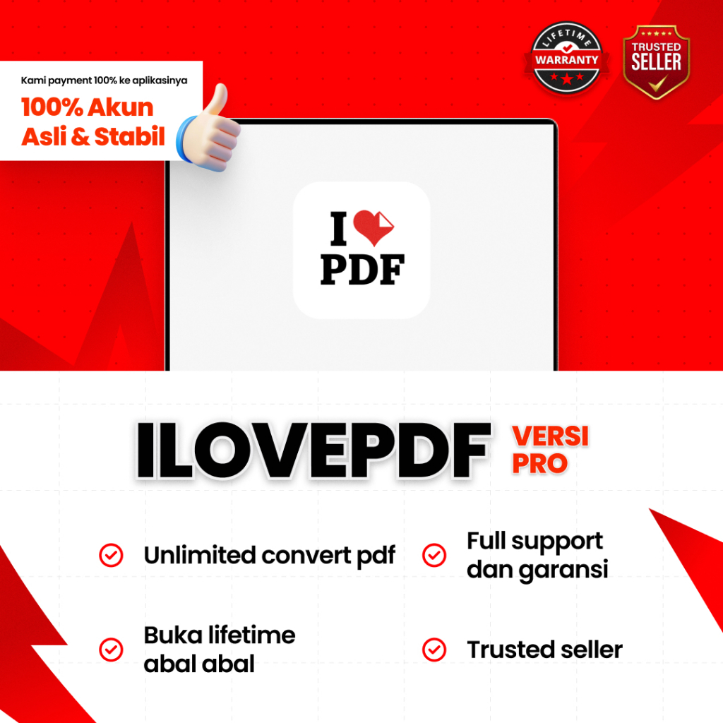 Jual I love pdf premium Bergaransi - Ilovepdf Merge/Edit PDF to Word - Watermark remove Ori No ...