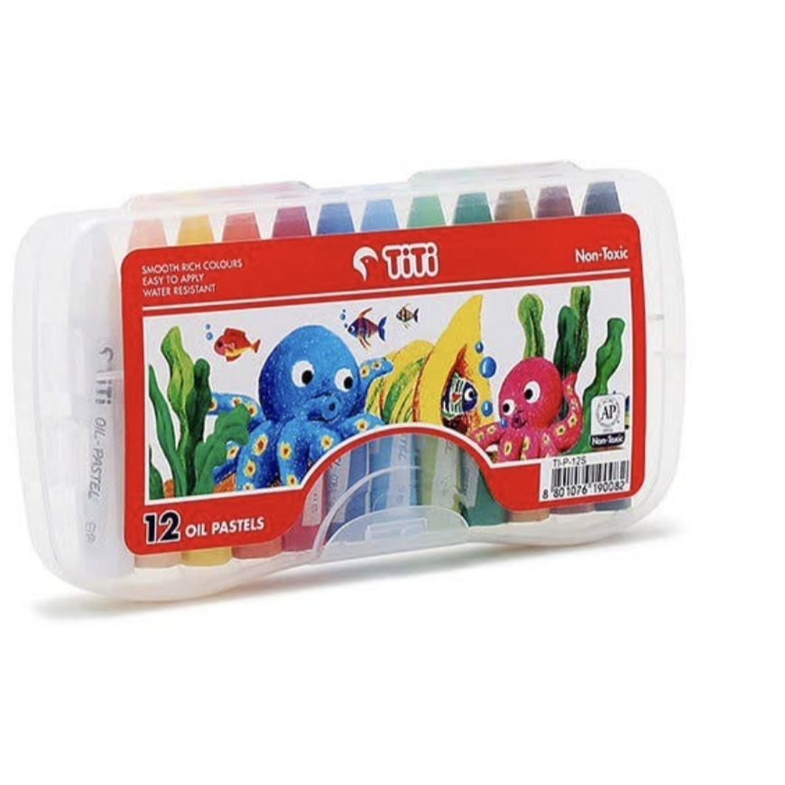 Jual (Per Set) Crayon Murah 12 warna / Oil Pastel / Crayon Minyak 12 ...