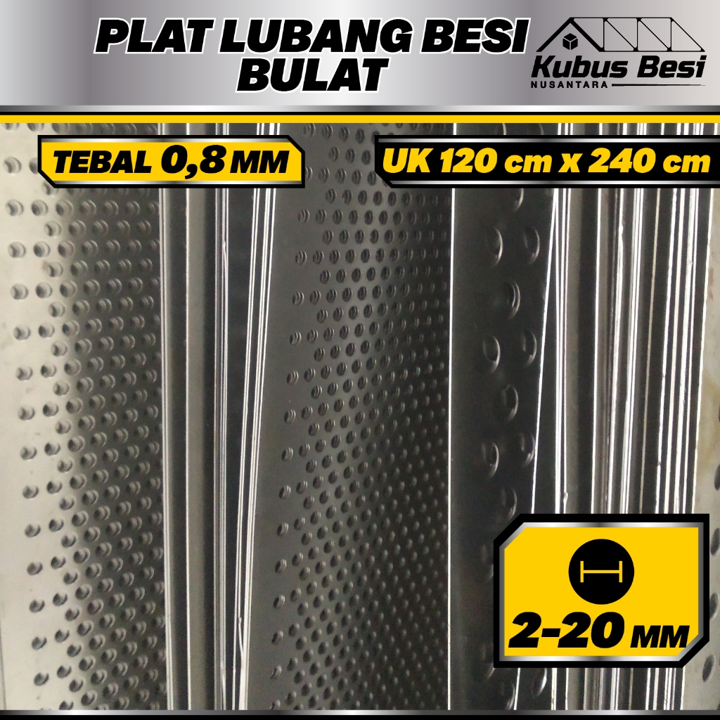 Jual 120x240 cm - Plat Lubang Bulat 2,3,4,5,6,7,8,9,10,12,14,16,18,20 ...
