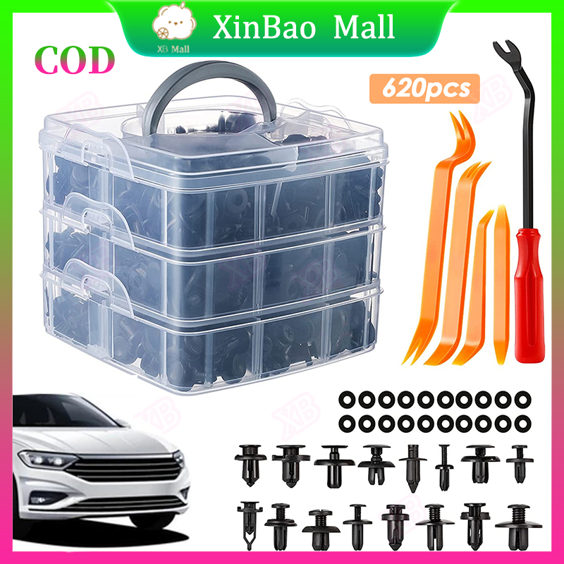 Jual 【620pcs/680PCS】baut rivet mobil / universal klip bumper baut ...