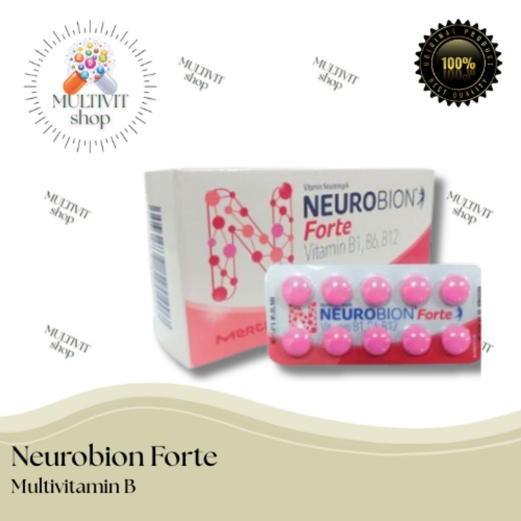 Jual NEUROBION FORTE Per Strip @ 10 Tablet ( Multivitamin B ) | Shopee ...