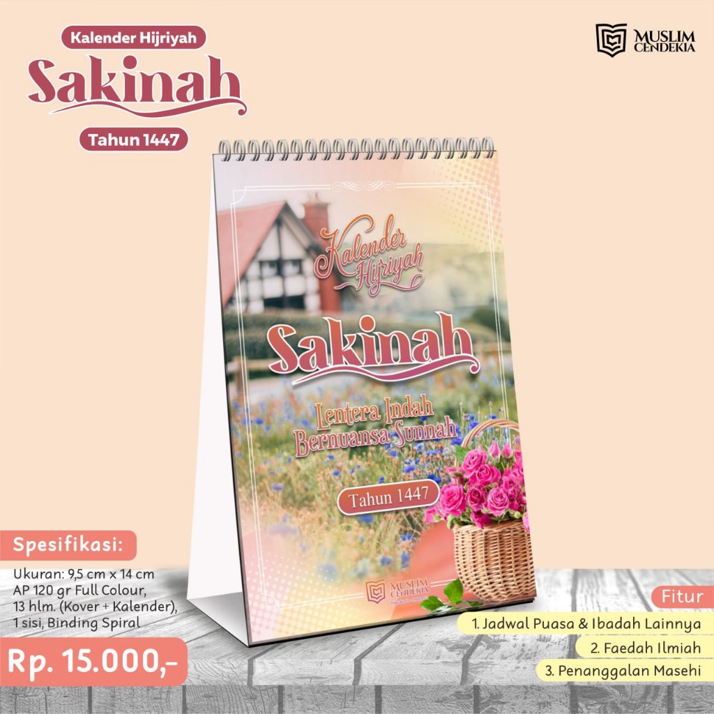 Jual Kalender Meja Mini Kalender Hijriyah 1447 H Kalender Meja Sakinah | Shopee Indonesia