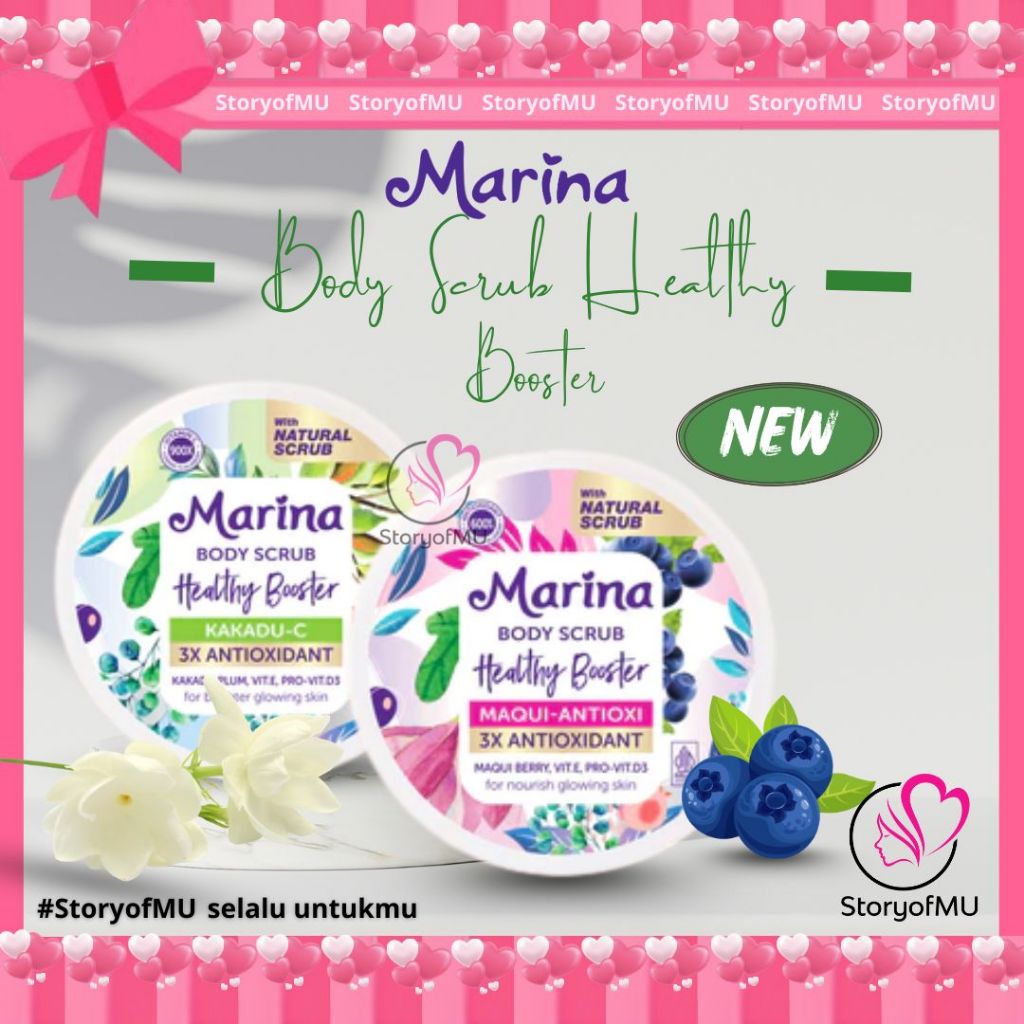 Jual ️ StoryofMU ️ MARINA Body Scrub Healthy Booster Juice Kakadu C ...