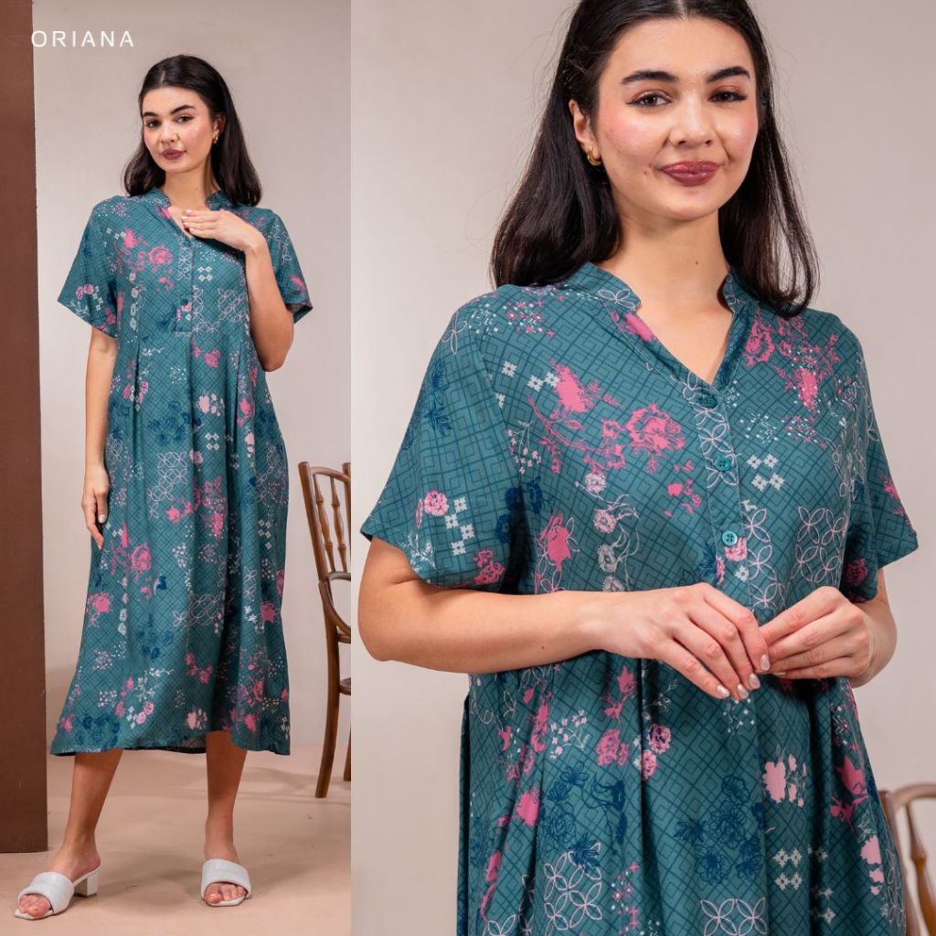 Jual Oriana Homewear Daster Rayon Chayra Kerah Shanghai Collection ...