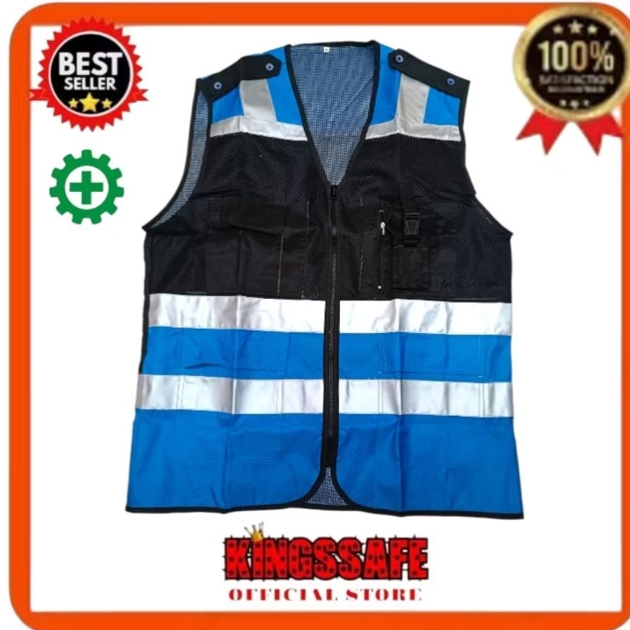 Jual ROMPI SAFETY BAHAN TASLAN WATERPROOF WARNA TURKISH KOMBINASI HITAM ...