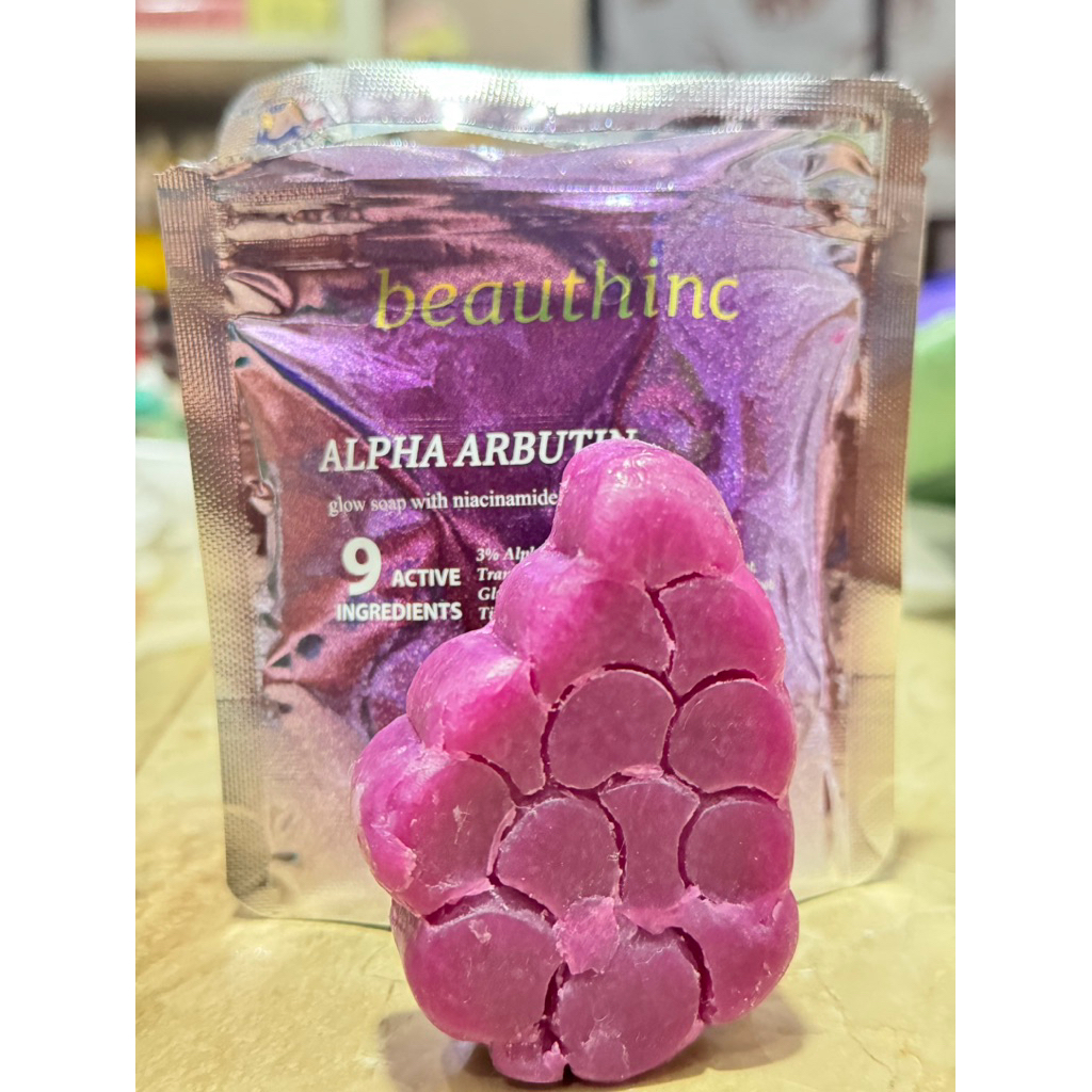 Jual BEAUTHINC GLOW SOAP WHITENING(dpt 1pcs) SABUN ANGGUR | Shopee ...