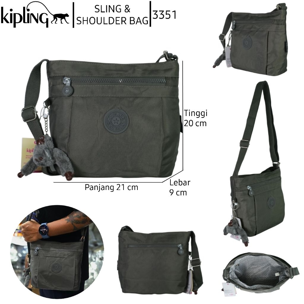 Jual Tas Selempang Kipling 3351 kualitas Import China bahan Nilon ...