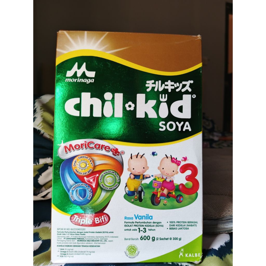 Jual SUSU MORINAGA CHIL KID SOYA 600 gr CHILKID SOYA CHIL-KID | Shopee ...
