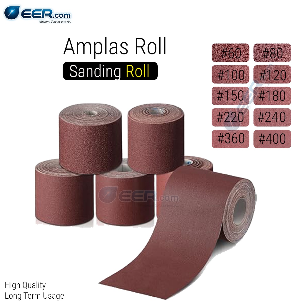 Jual Amplas Roll Kain Grit 60–400 | Halus & Kuat | Per Meter / Roll ...