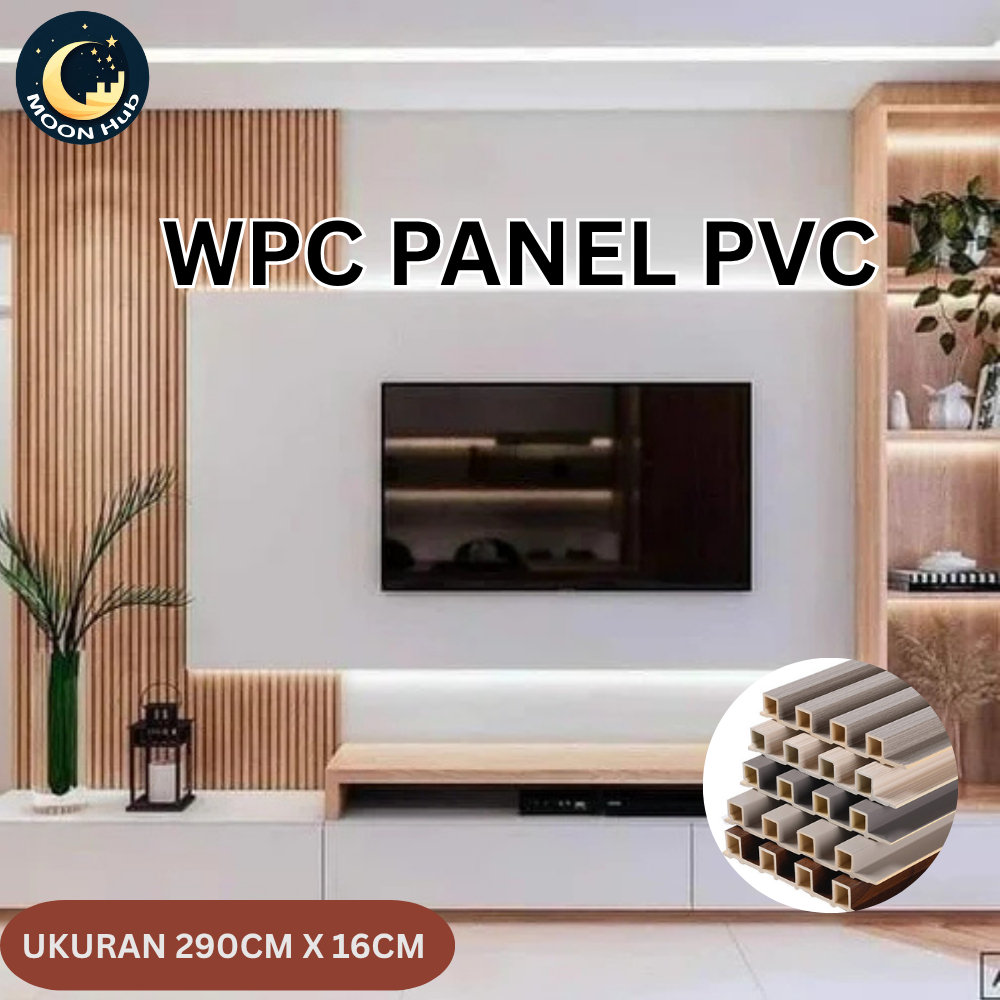Jual Wood Wall Panel PVC Dekorasi Dinding 160x22mm 2.9Meter Anti Rayap Dan Anti Air | Shopee ...