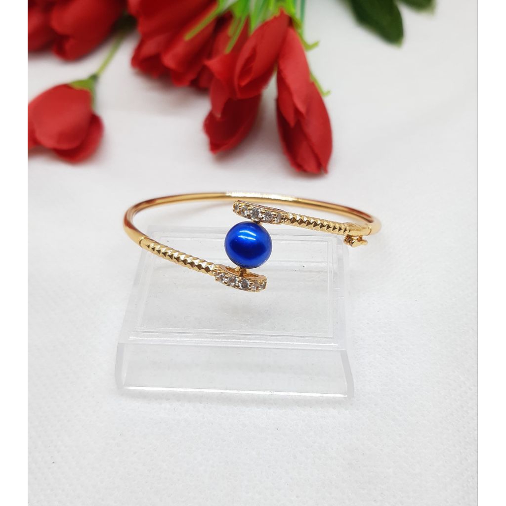 Jual G130 BERSERTIFIKAT GELANG BANGLE MUTIARA BERSAR SUPER JENIS ...