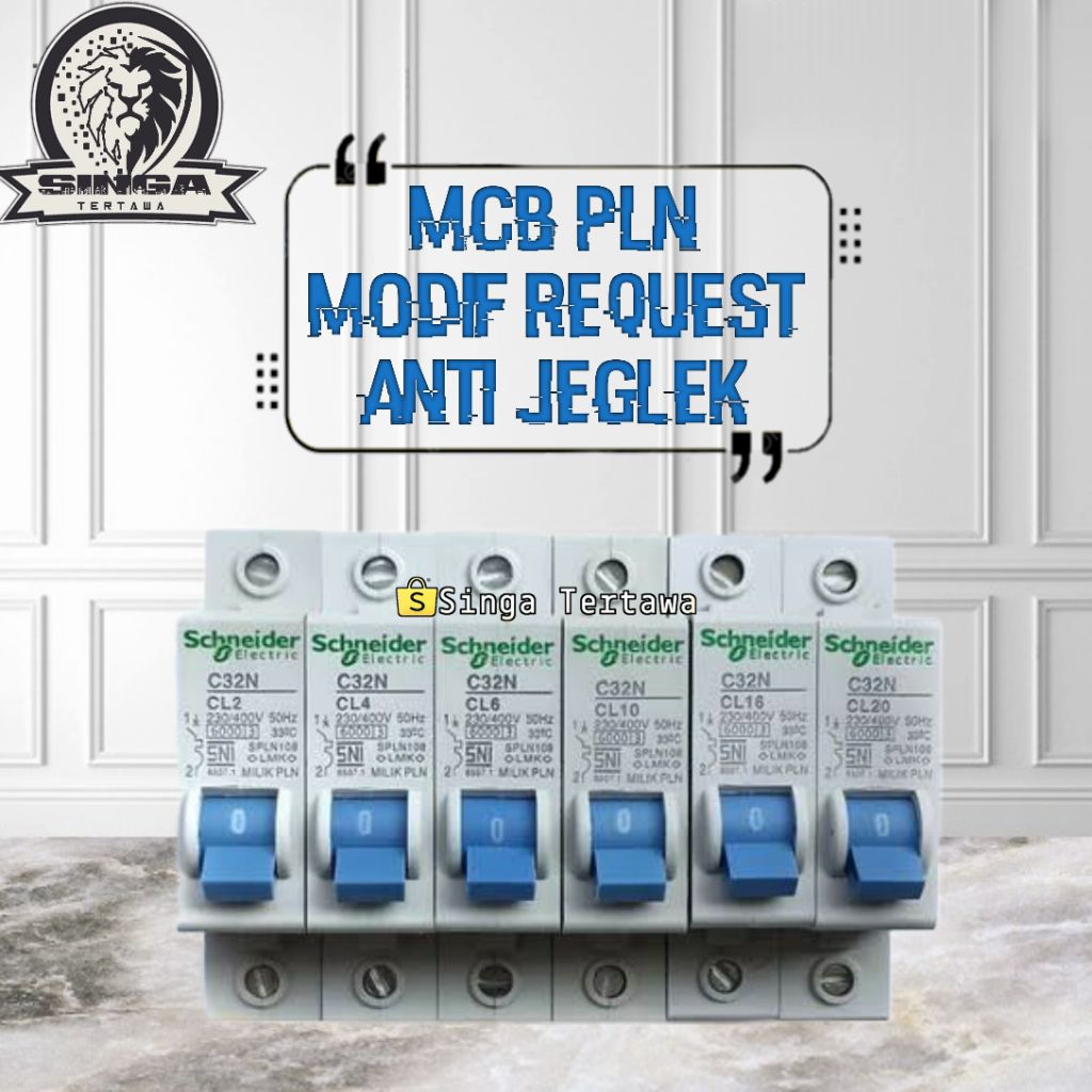 Jual mcb pln 1phase modif anti jeglek, seperti 2a rasa 4a sampai 63a ...