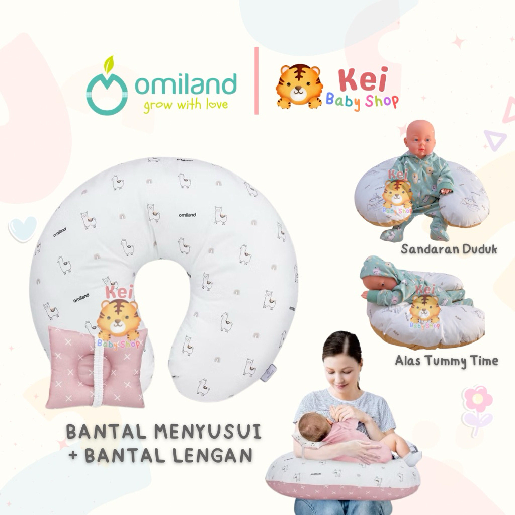 Jual Omiland Bantal Ibu Menyusui + Bantal Lengan Nursing Pillow ...