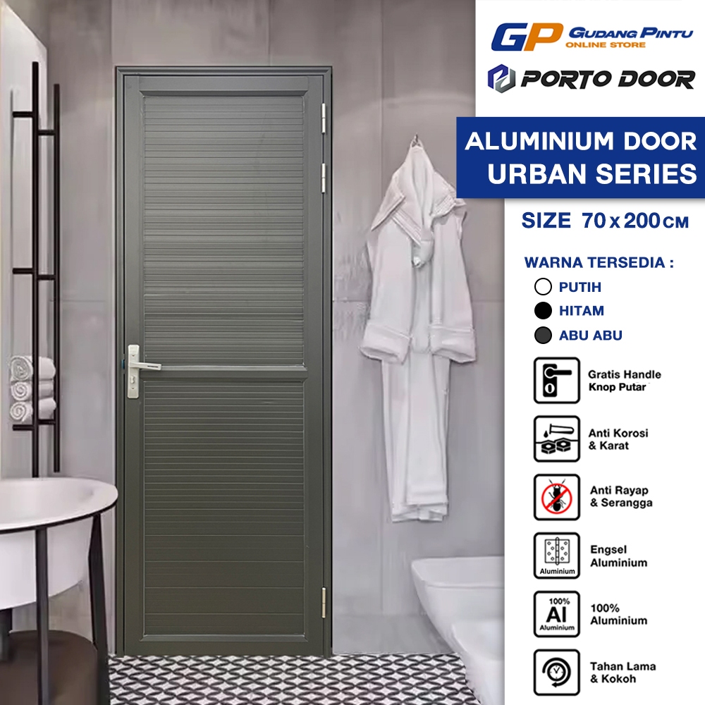 Jual PORTO DOOR PINTU ALUMINIUM / ALUMUNIUM URBAN 70X200CM ACP / PINTU ...