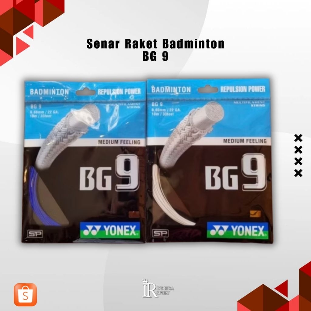 Jual SENAR RAKET BADMINTON BULU TANGKIS YONEX BG 9 SP ORIGINAL | Shopee ...
