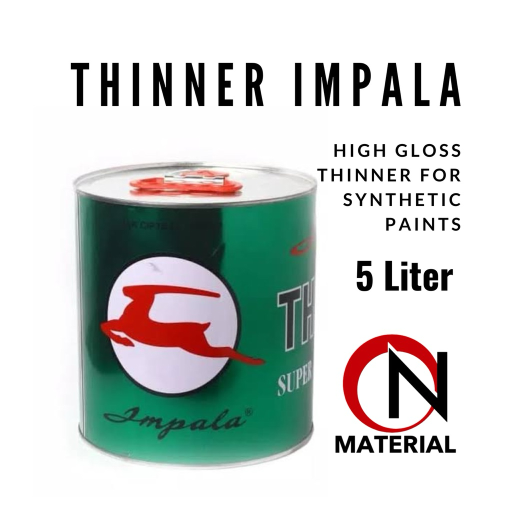 Jual THINNER IMPALA KEMASAN 5 Liter PENGENCER CAT MINYAK / SYNTHETIC ENAMEL BESI & KAYU | Shopee ...