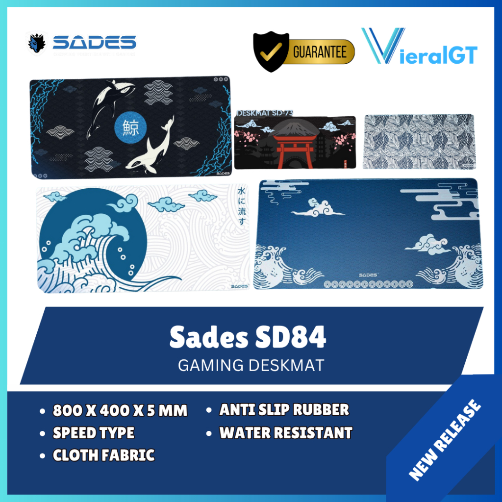 Jual Sades SD84 / SD-84 Speed Gaming Deskmat Water Resistant | Shopee ...