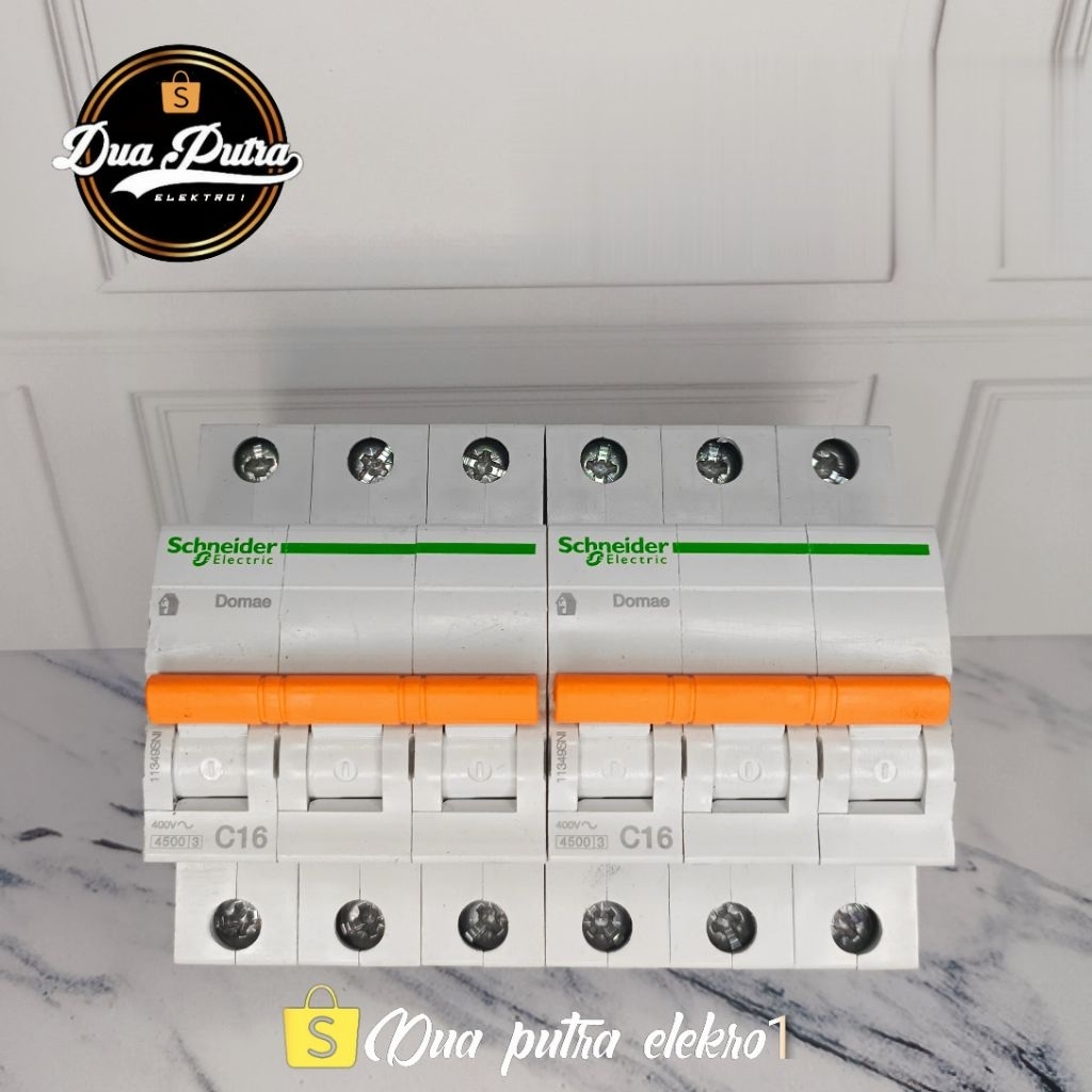 Jual MCB DOMAE 3Phase 6a 10a 16a 20a 25a 32a 40a 50a 63a, Barang Second seperti baru Original ...