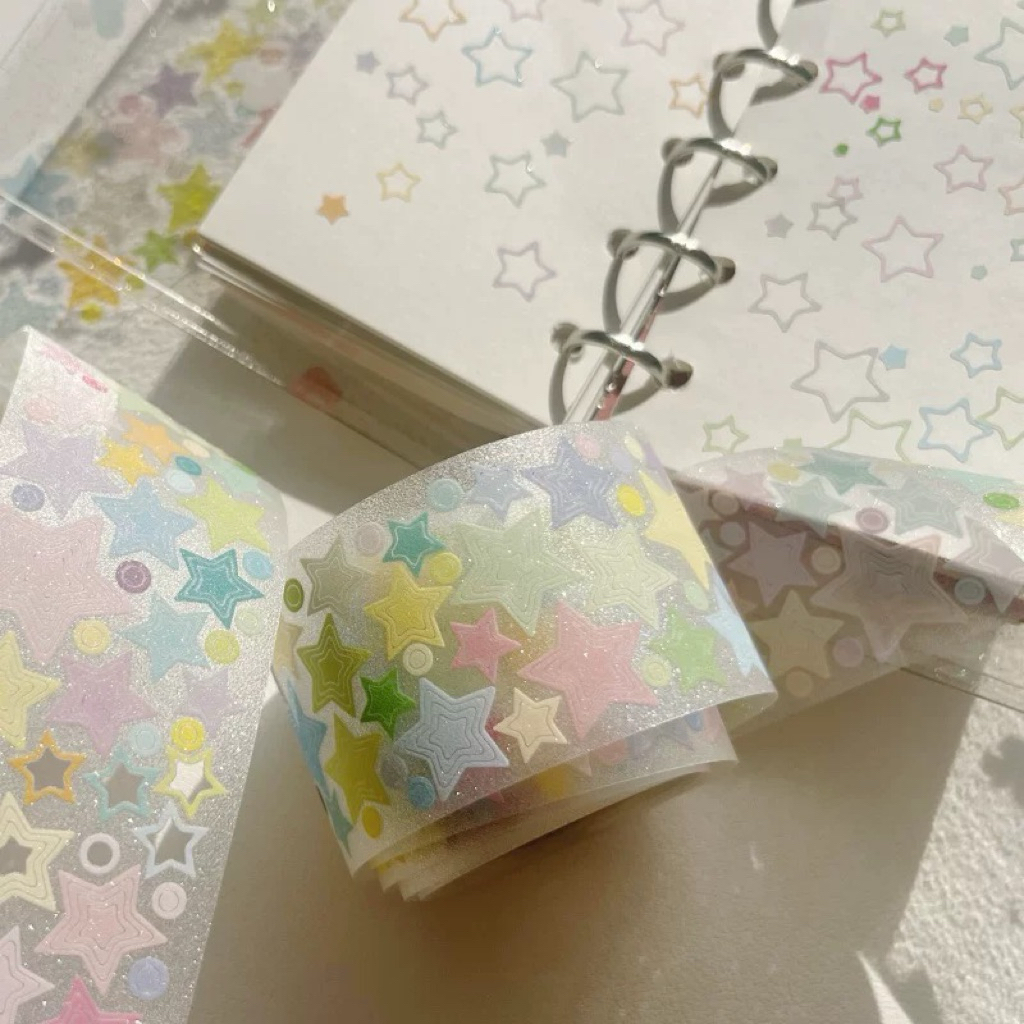 Jual Stiker Bintang & Bubble Gradasi Glitter | Shopee Indonesia