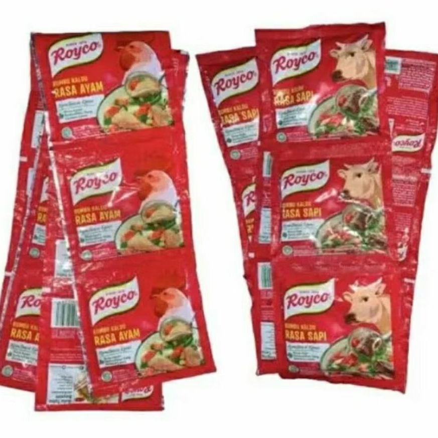 Jual royco sachet isi 12 penyedap masakan rasa ayam dan sapi kaldu ...