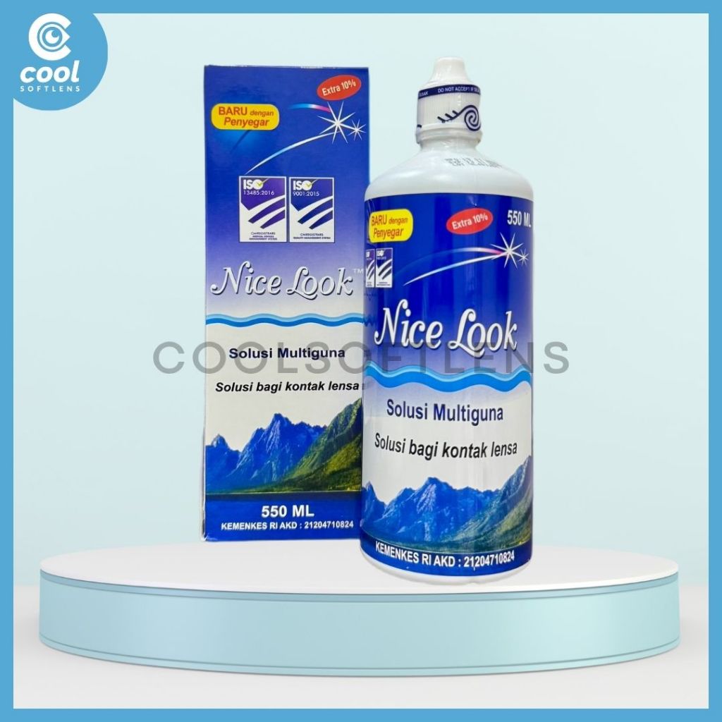 Jual Air Softlens NICELOOK 550ml / Cairan Softlens Nicelook 550 ML ...