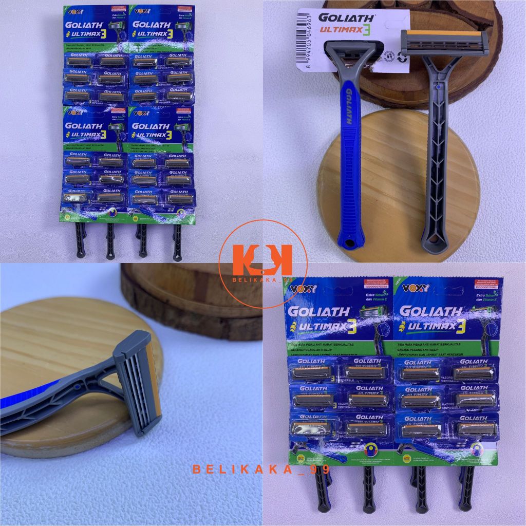 Jual ALAT PISAU CUKUR JENGGOT KUMIS BIRU 3 MATA PISAU MEREK VOXY ...