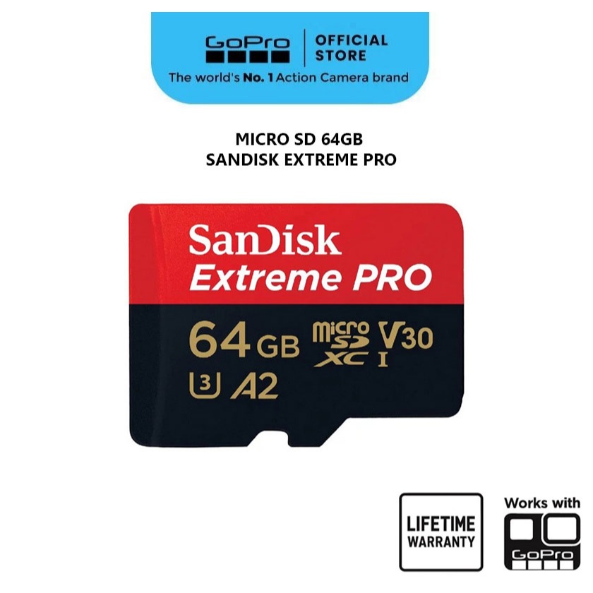 Jual Micro SD 64GB Sandisk Extreme Pro CL10 200MBPS - Garansi Lifetime ...