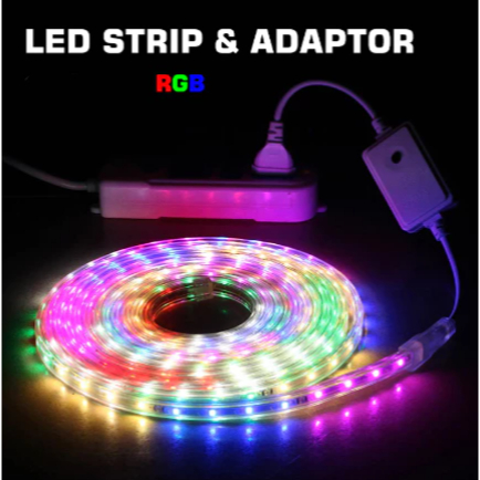 Jual Lampu LED Strip 10m RGB Rainbow Kelip Running Lampu Hias Agustusan ...