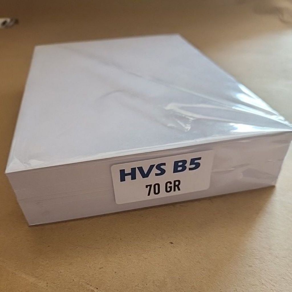 Jual Kertas HVS ukuran B5 70gsm PUTIH 500 lembar NON BRAND / TANPA MERK ...