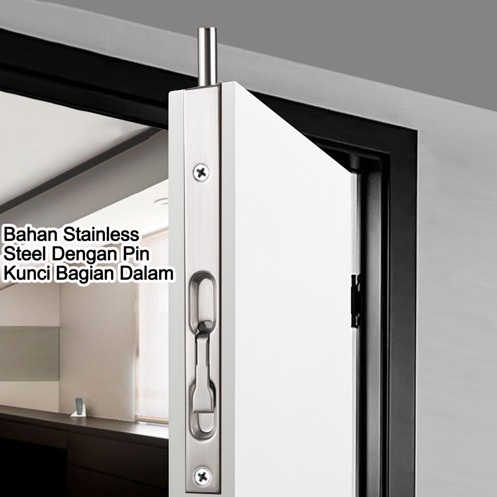 Jual Grendel Tanam Stainless 6” + 12”Pintu Kupu Tarung Dua Daun Flush ...
