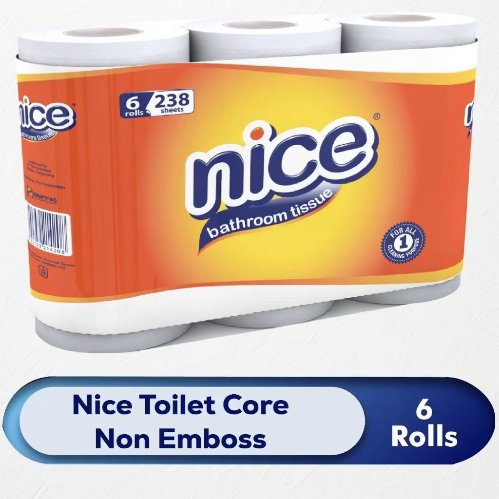 Jual NICE TOILET ROLL 6roll per pack 238s (isi 6 roll) | Shopee Indonesia
