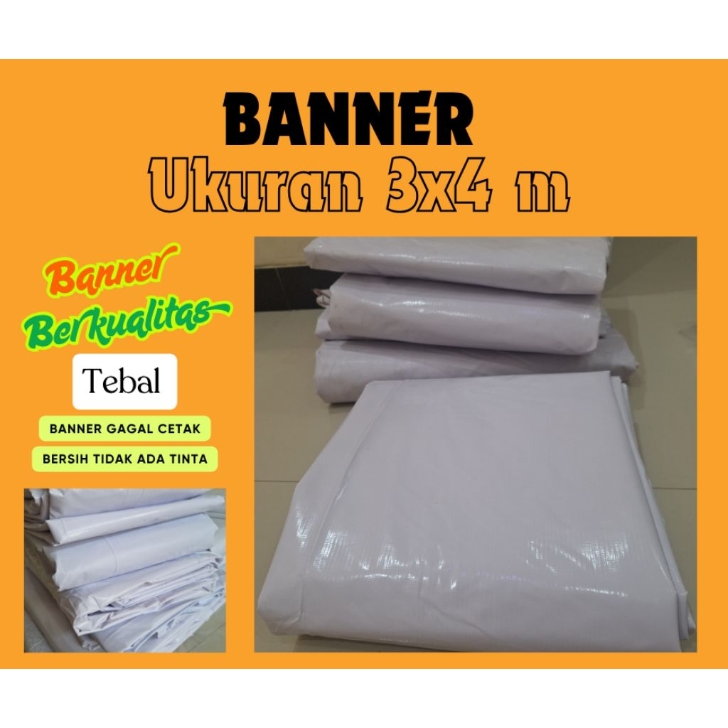 Jual Baliho/MMT/Benner ukuran 3x4 dan 3x4,5 meter gagal cetak (kondisi ...