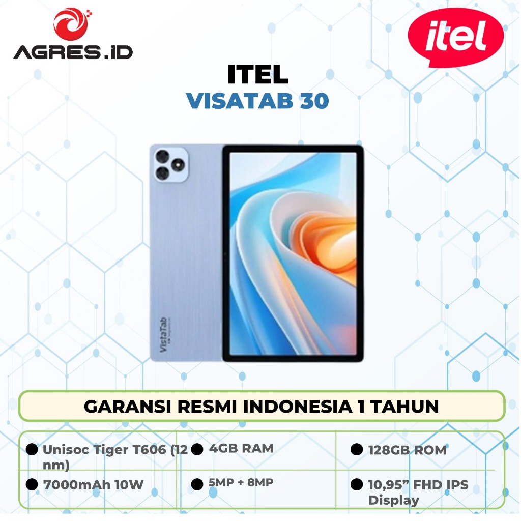 Jual Tablet ITEL VISATAB 30 4GB 128GB Untuk Anak Sekolah - Garansi ...
