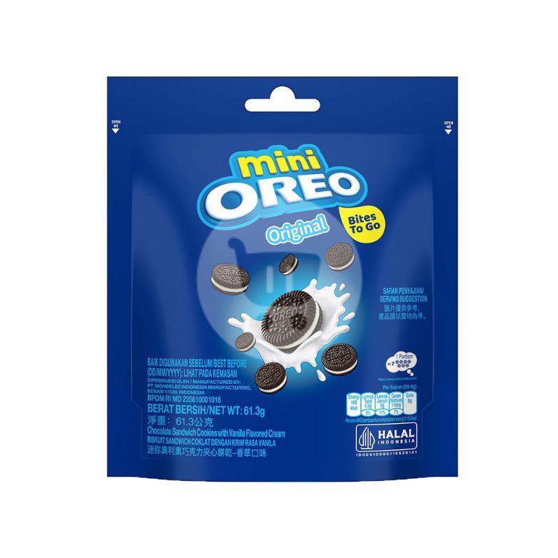 Jual Oreo Mini Biskuit Krim Vanila Original 61.3 g | Shopee Indonesia