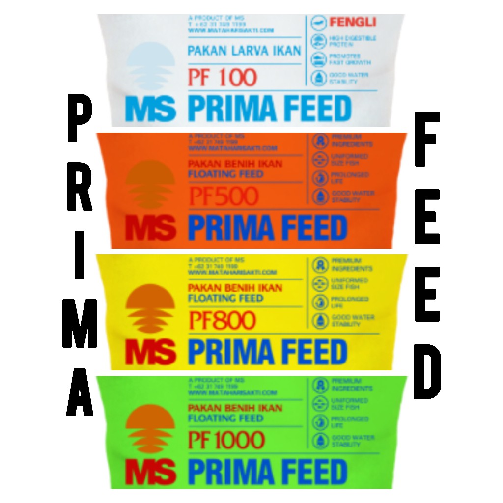 Jual PRIMA FEED 10kg / SAK / pakan benih / PF100 PF500 PF800 PF1000 ...