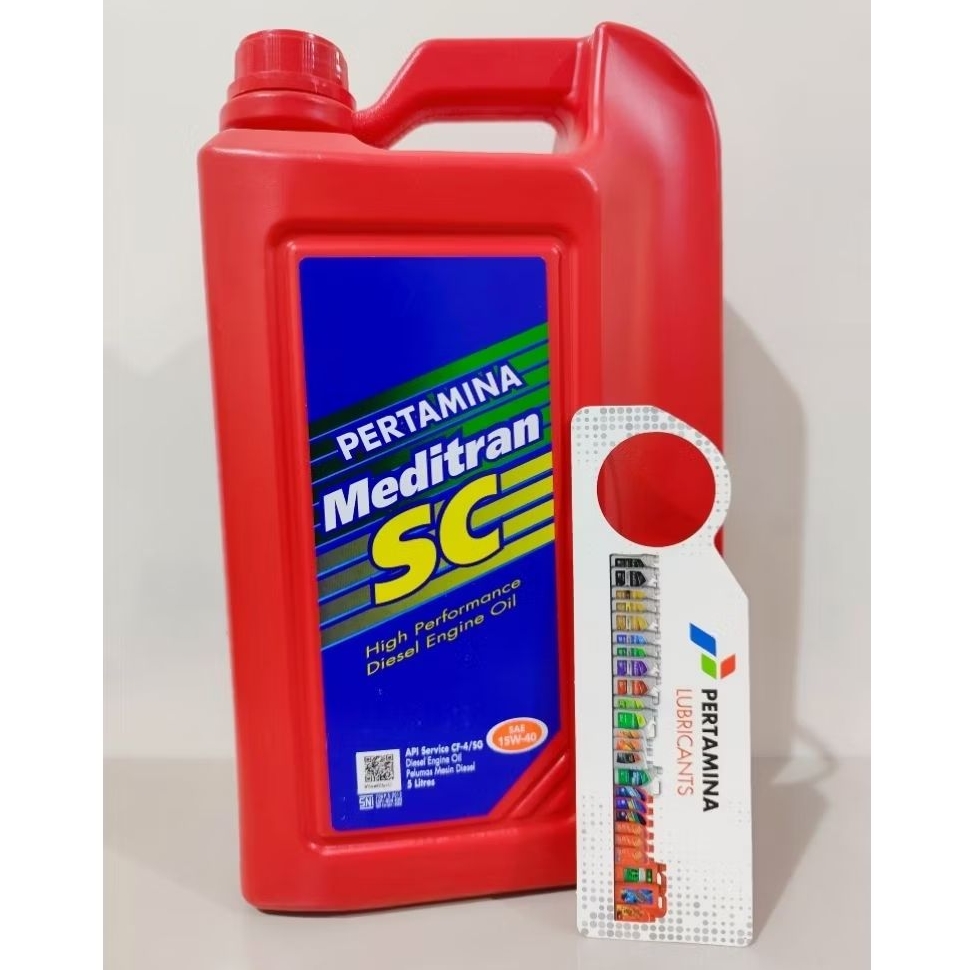 Jual OLI PERTAMINA MEDITRAN SC SAE 15W-40 KEMASAN 5L UNTUK MESIN DIESEL | Shopee Indonesia