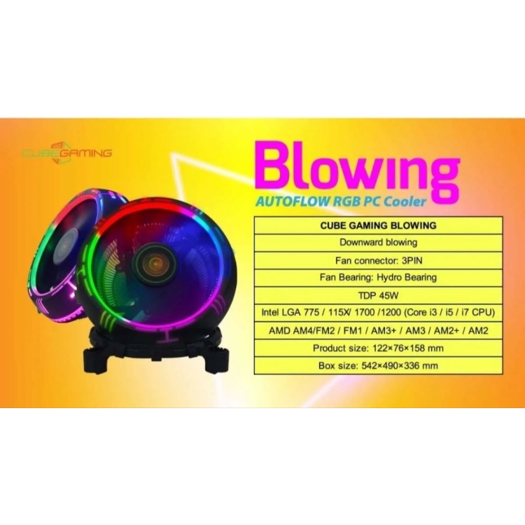 Jual Heatsink Fan Cube Gaming Blowing Ufo | Shopee Indonesia