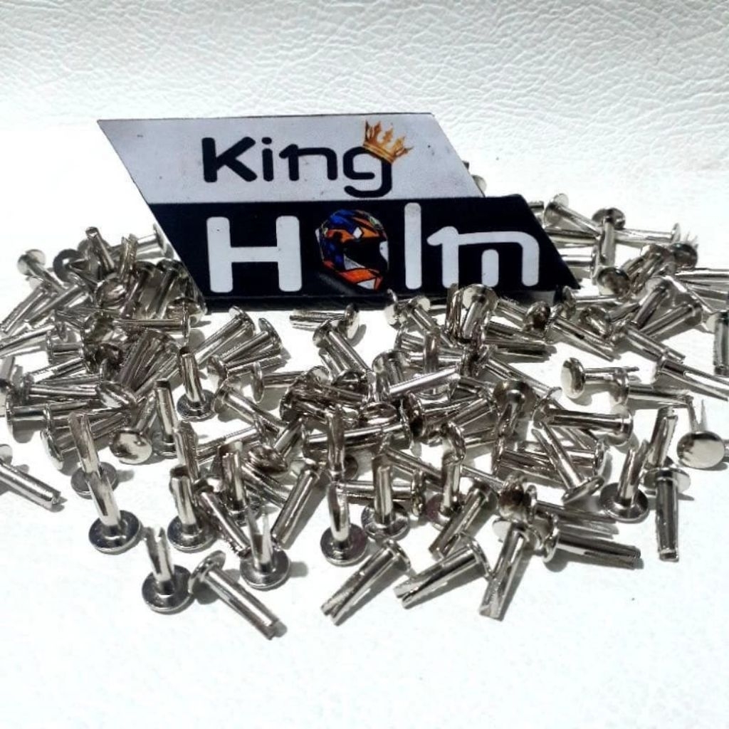 Jual Paku pecah / paku belah untuk memasang tali helm, lis jok dll ...