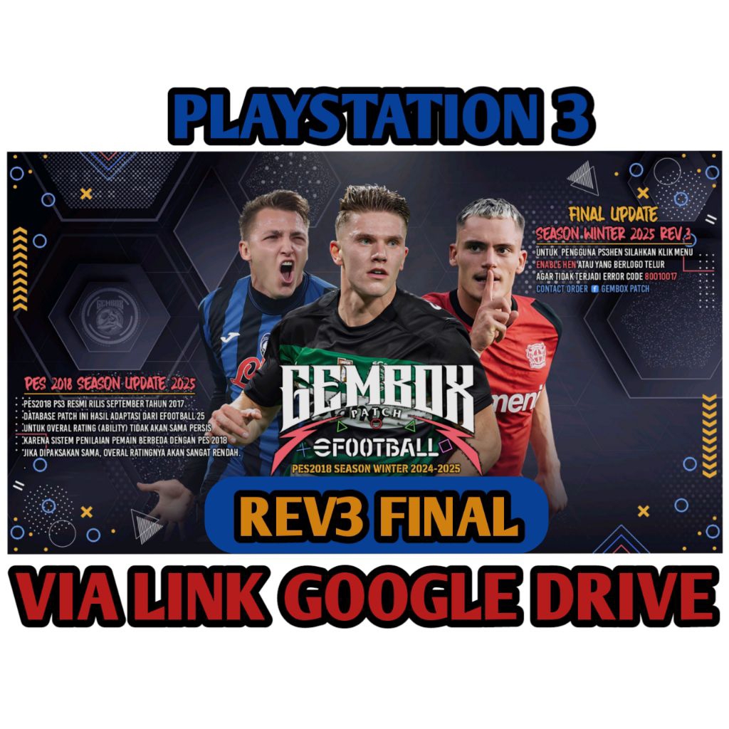 Jual Game Bola PS3 GEMBOX PATCH | Shopee Indonesia