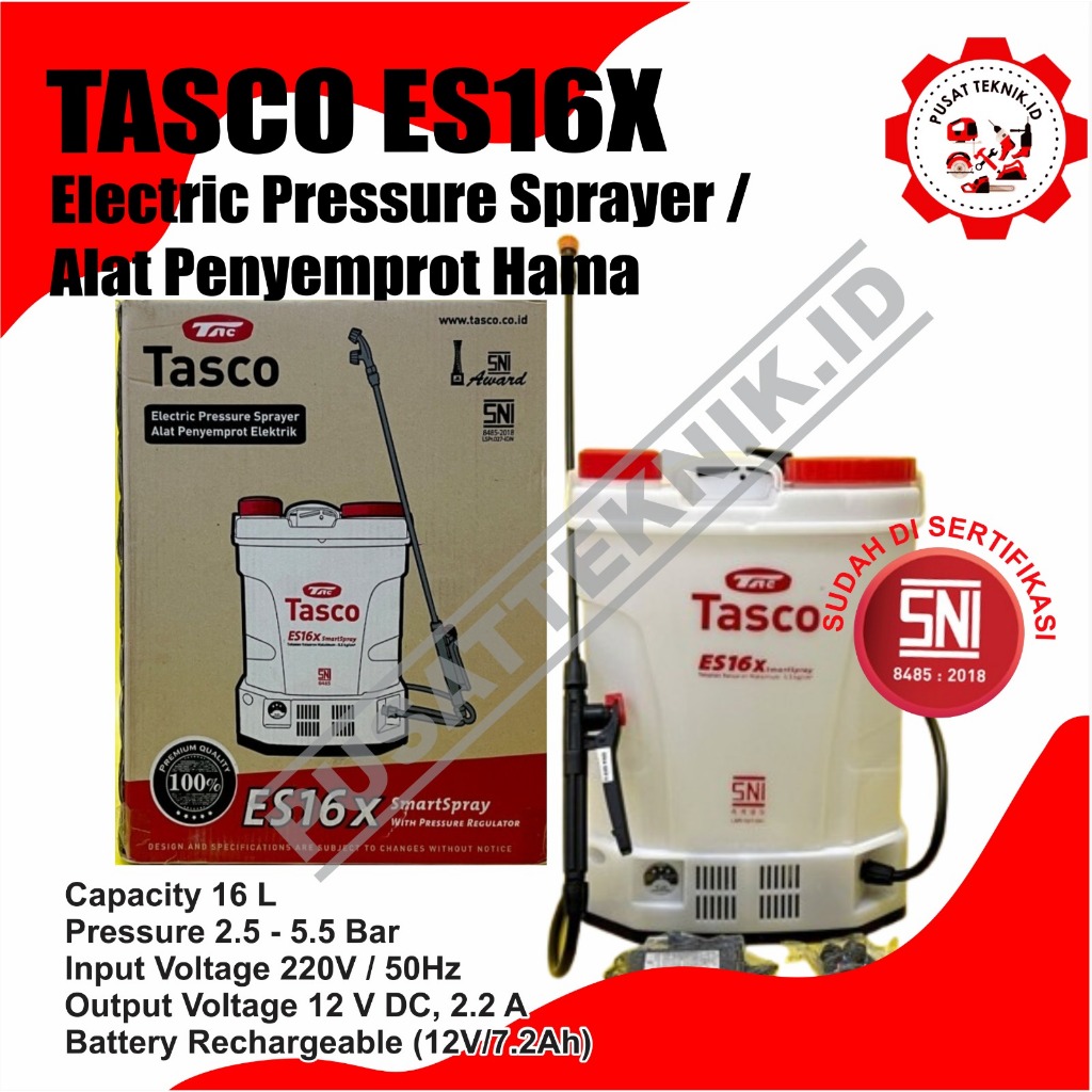 Jual TASCO ES 16X SPRAYER ALAT SEMPROT HAMA PESTISIDA ELEKTRIK SPRAYER ...