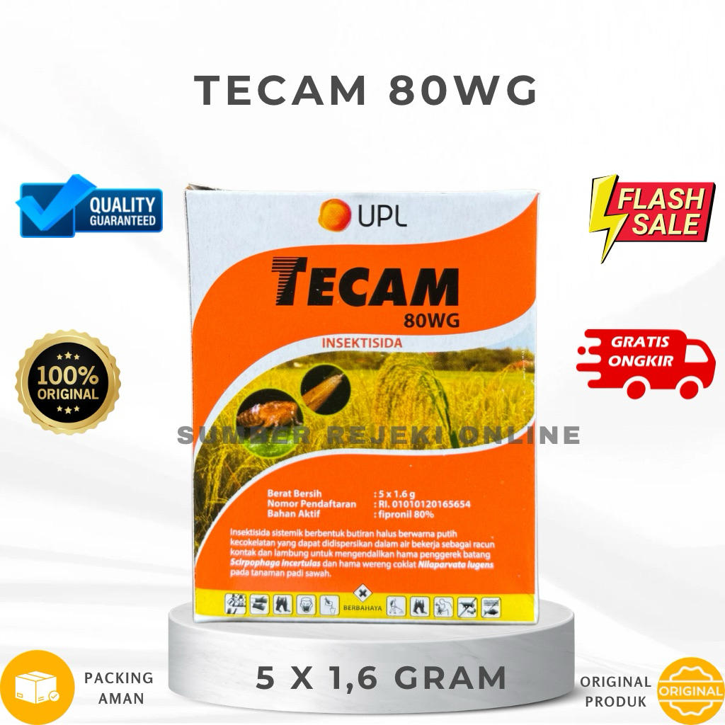 Jual TECAM 80 WG - Isi 5 Sachet Insektisida Seperti Regent Sachet 5 x 1,6gram (FIPRONIL 80% ...