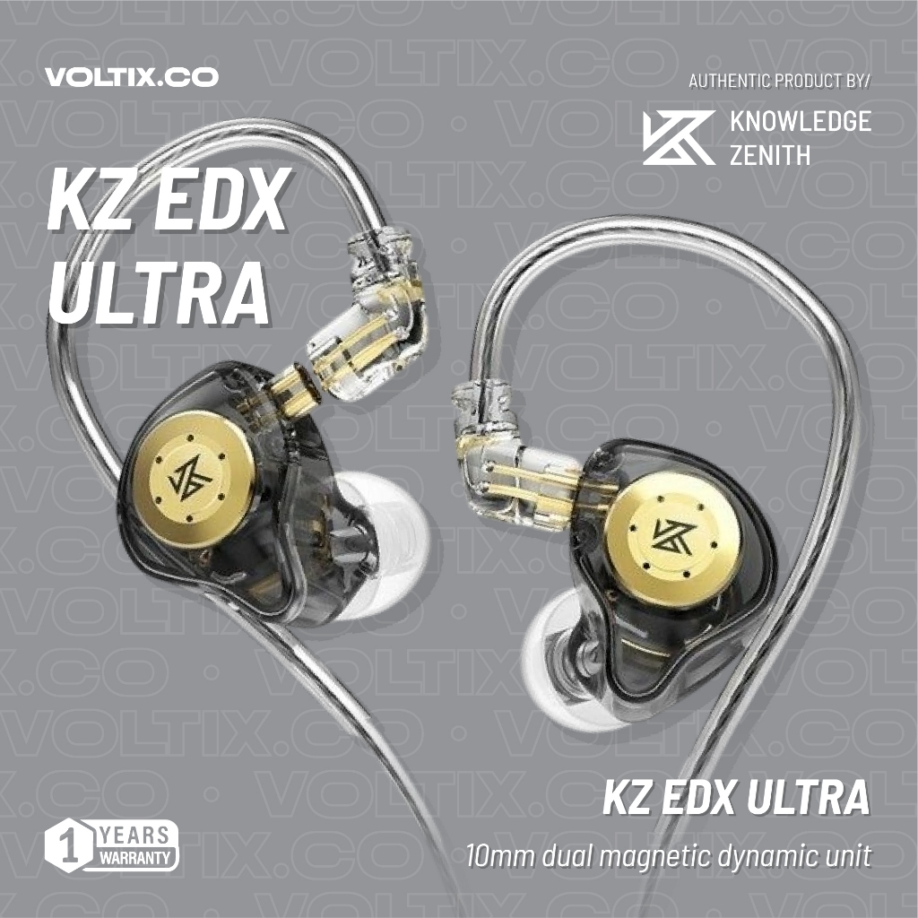 Jual Knowledge Zenith KZ EDX Ultra Professional Hi-Fi dynamic earphone ...