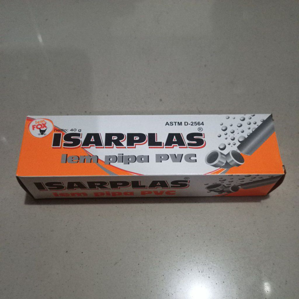 Jual lem pipa PVC ISARPLAS ORIGINAL ASLI 40GR | Shopee Indonesia