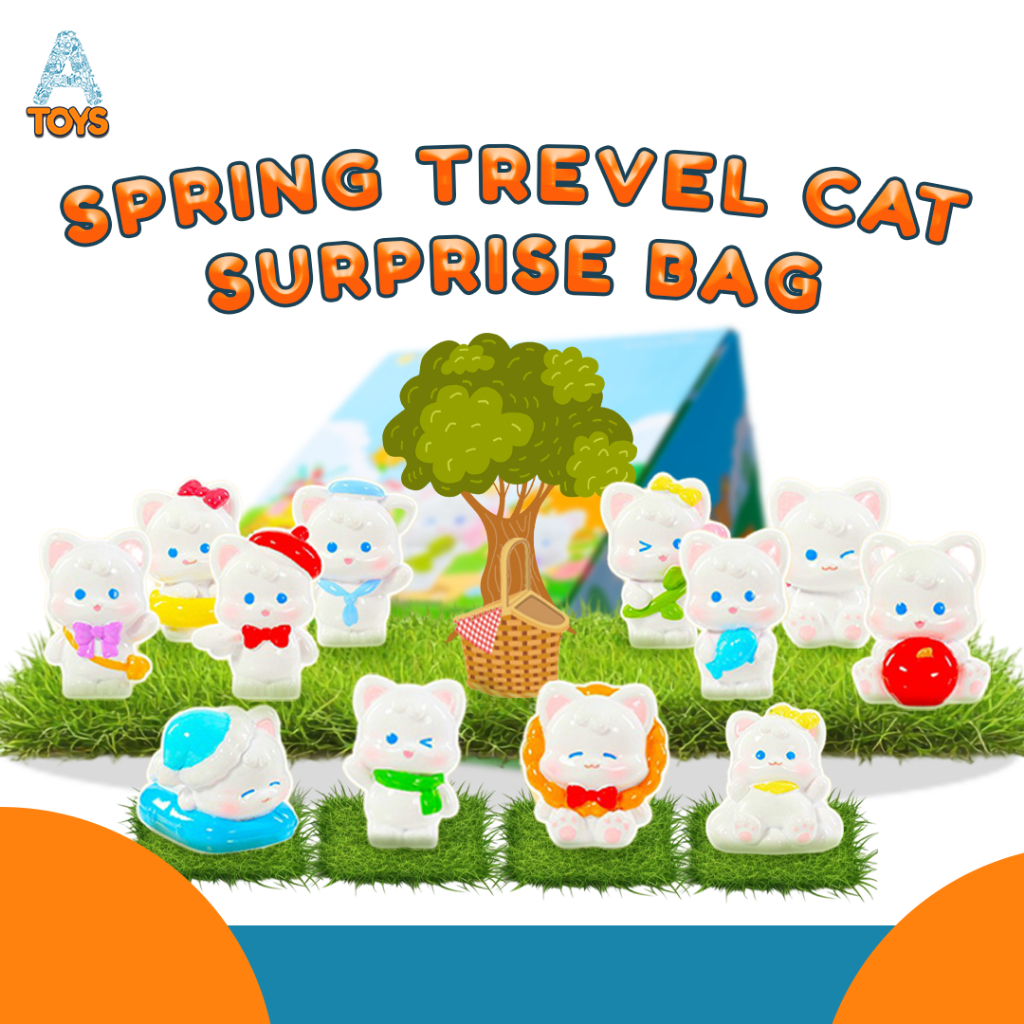 Jual Spring Trevel Cat Surprise Bag | Blind Box Kucing Imut Random 1 ...