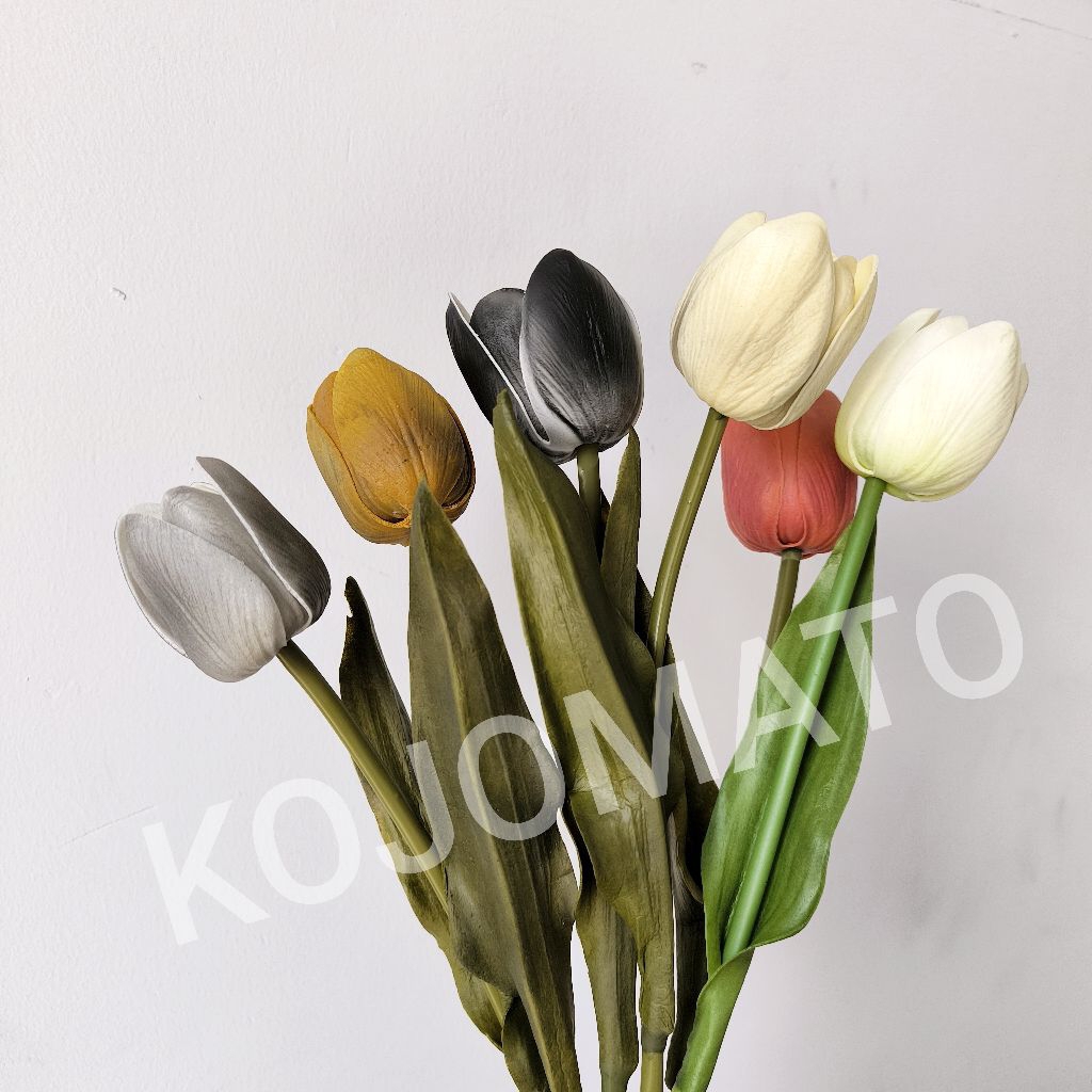 Jual B051 Bunga Tulip Rustic Artificial Jumbo Autumn dekorasi dekor ...