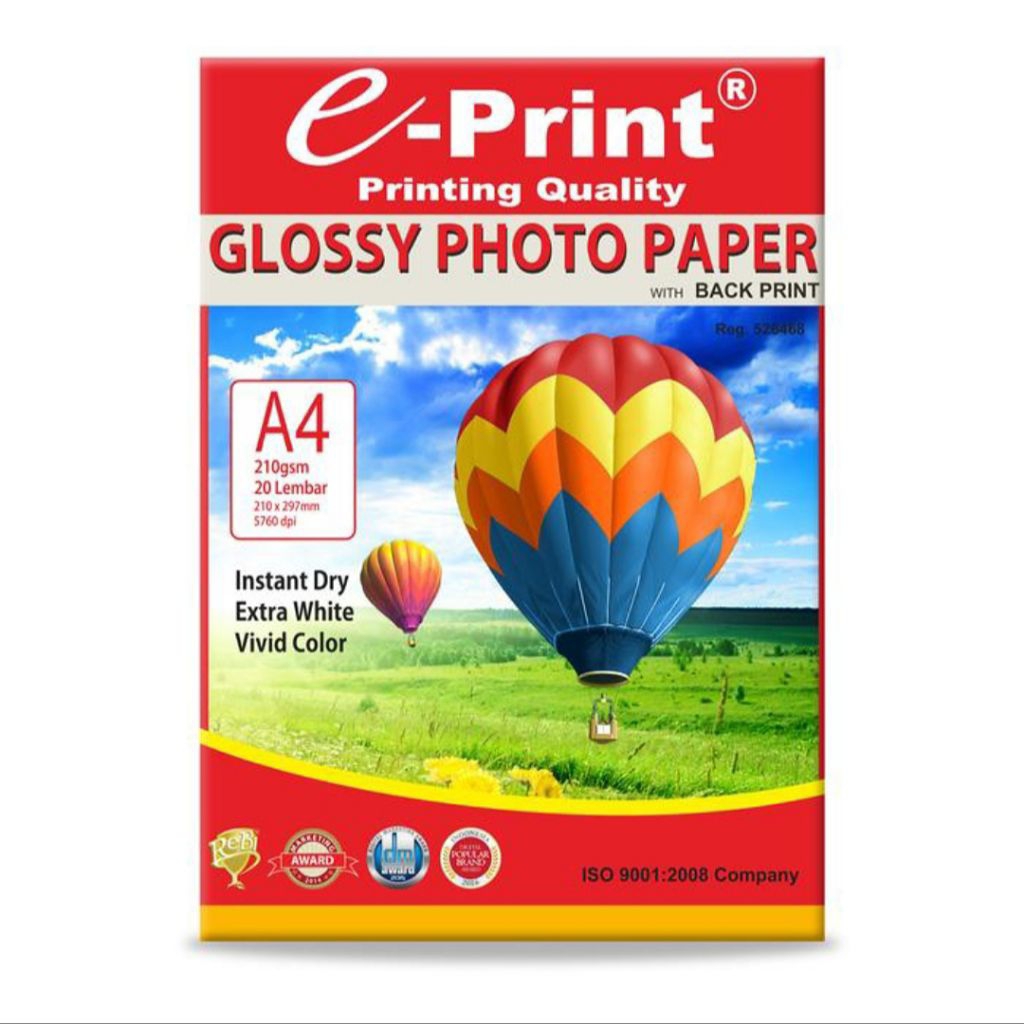 Jual Kertas Photo Glossy 210 Gram A4 isi 20 Lembar | Shopee Indonesia