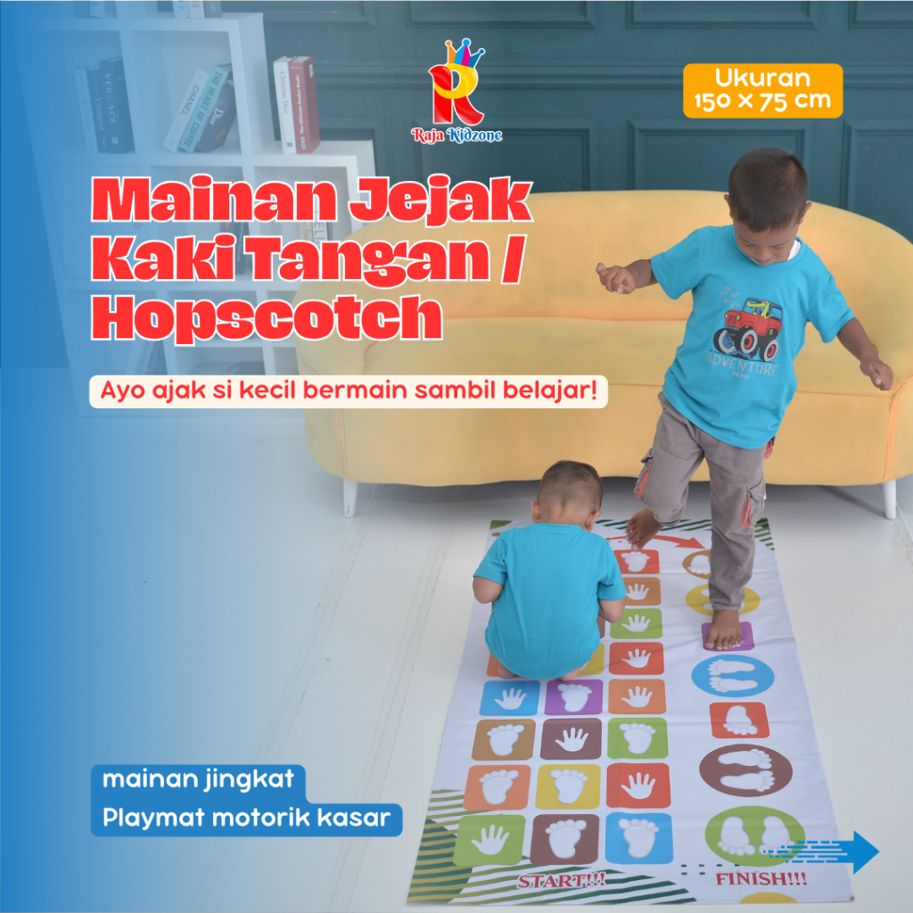 Jual Alas bermain melompat kaki tangan | playmat motorik kasar ...