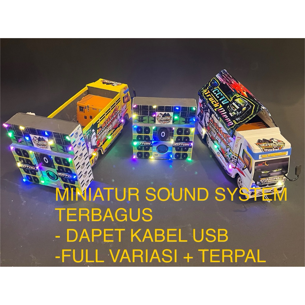 Jual NEW PRODUK MINIATUR TRUK OLENG SOUND SYSTEM HOREG FULL VARIASI ...